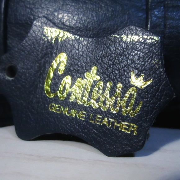 Contessa | Bags | Vintage Contessa Blue Leather Crossbody Bag | Poshmark